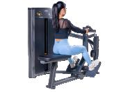 China AX13 Low Row Strength Training Machine Pin Loaded 80kg Weight Stack Commercial Gym Back Muscle Equipment for sale
