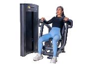 China Steel Seated Chest Press Machine Pin Loaded 80kg Weight Stack Commercial Gym Equipment for sale