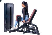 China AX16 Dual Function Abductor Adductor Machine Pin Load 80kg Weight Stack Commercial Gym Strength Training Equipment for sale