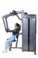 China AX18 Dual Function Chest Fly Rear Delt Machine Pin Load Commercial Strength Gym 1490x890x2060mm for sale