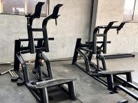 China Commercial Vertical Hack Squat Machine Plate Loaded Gym Lower Limb Exercise Quad Glute Strength Building Fitness Equipment FR-845 1620mm for sale