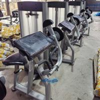 China Freeman Pin Loaded Seated Biceps Machine 150kg Weight Stack Commercial Gym Bicep Curl Strength Training Equipment for sale