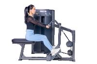 China AX-13 Commercial Seated Back Machine 80kg Weight Stack Gym Equipment for Upper Body Pull Workout for sale