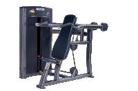 China Commercial Shoulder Press Machine 80kg Weight Stack Adjustable Seat Gym Strength Training Equipment AX02 for sale