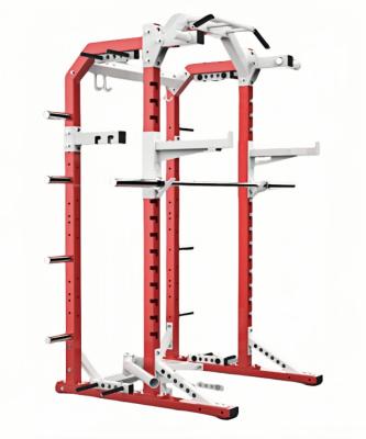 China Commercial Multi Function Steel Power Rack Gym Fitness Equipment 1500x1500x2400mm 100kg for sale