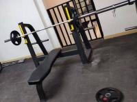 China FR-829 Compact Flat Weight Bench Shoulder Chest Press Machine 1690x1620x1230mm for Home Gym Commercial Strength Training for sale