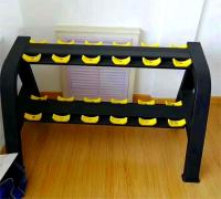 China Commercial Dumbbell Storage Rack 1450x650x1000mm 71kg TIG Welded CE ISO9001 for sale