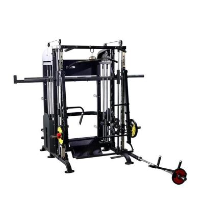 China 4 in 1 Multi Functional Smith Machine Cable Crossover Power Rack 1850x2900x2200mm 464kg for sale