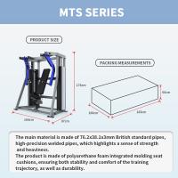 China Commercial Belt Driven Decline Chest Press Machine Kevlar Belt 100x175x195cm Foldable for sale