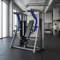 China Commercial Belt Driven Decline Chest Press Machine Kevlar Belt 100x175x195cm Foldable for sale