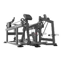 China Plate Loaded Heavy Duty Steel Linear Rail Row Machine with Low Lumbar Compression Design and 1960*1440*1050mm Size for sale
