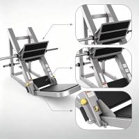 China XS09 45 Degree Leg Press Machine Premium Commercial Plate Loaded Lower Body Gym Equipment for sale