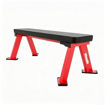 China Flat Bench Steel Weight Bench for Barbell Press Dumbbell Training and Commercial Gym Workouts for sale