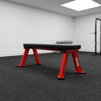 China Flat Bench Steel Weight Bench for Barbell Press Dumbbell Training and Commercial Gym Workouts for sale
