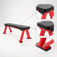 China Flat Bench Steel Weight Bench for Barbell Press Dumbbell Training and Commercial Gym Workouts for sale