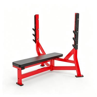 China Olympic Flat Press Steel Plate Loaded Chest Press Machine for Commercial Gym Training for sale