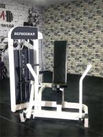 China Foldable Chest Press Machine with Customized Logo and Wooden Box Package, Seated Chest Press for Indoor Commercial Gym Use for sale