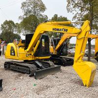 China Used Komatsu PC70 Hydraulic Crawler Excavators 7ton Used Komatsu Middle Digger for sale
