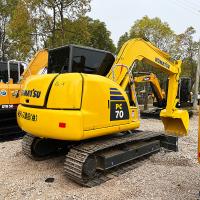 China Used Komatsu PC70 Hydraulic Crawler Excavators 7ton Used Komatsu Middle Digger for sale