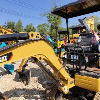 China Repossessed Equipment Trader Mini Used Small Excavator CAT 301.5CR 1.5ton for sale