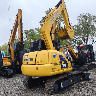 China Earthmoving Used Komatsu Excavators Heavy Machine PC70-8 7T for sale
