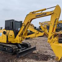 China 5T Tracked Small Used Komatsu Excavators PC56-7 Hydraulic Crawler for sale