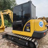 China 5T Tracked Small Used Komatsu Excavators PC56-7 Hydraulic Crawler for sale