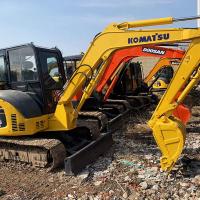 China Japan 5ton Used Komatsu Excavators Construction Tracked Used Komatsu Pc55 Excavator for sale