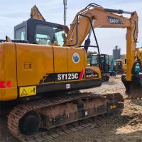 China Hydraulic Used Sany Excavators Sy125 Mining Excavator 75KW for sale