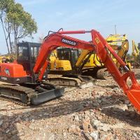 China DH55 Used Doosan Excavators 5.5ton Rubber Crawler Excavators Mini Digger Excavator 2nd for sale
