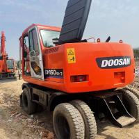 China 15Ton Medium Used Doosan Excavators Dh150-7 Wheeled Crawler Excavator Types for sale