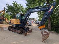 China Mini Tracked Used Hyundai Excavator Hyundai HX60 Escavadora for sale