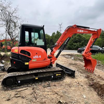 China Japan Original U55 Used Kubota Excavators Kubota Excavator With Rubber Tires for sale