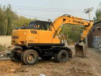 China 150w-7 Used Hyundai Wheel 15Ton Excavator With 0.71m3 Bucket Capacity for sale