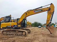 China Used Large Excavator Sany 215c Construction Machine With Low Working Hours for sale
