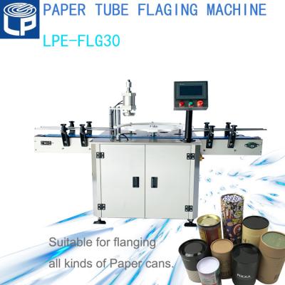 China 330KG 30cans/Min 2pcs Heads Paper Tube End Closing Machine for sale