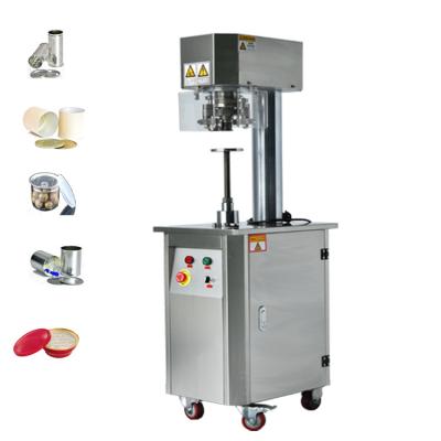 China 23cans/Min Beverage Can Sealing Machine , 2 rollers Plastic Can Sealing Machine for sale