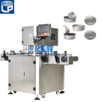 China high speed automatic single head plastic pet aluminum tin beverage beer can seamer machine  for sale for sale