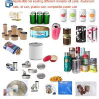 China Fixed speed  packaging machine for tin can automatic sealing machine can seamer tin can seamer coffee can sealing machie for sale