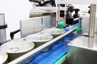 China 50P/Min Automatic Labeling Machine For Dia30mm Round Can for sale