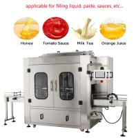 China 5m/Min Hot Sauce Automatic Piston Filling Machine 4 Nozzles for sale