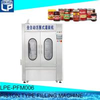 China 6 Nozzles Pneumatic Piston Filling Machine , 0.6MPa Garlic Paste Packing Machine for sale