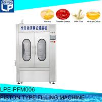 China 500ml Mango Pickle Bottle Filling Machine , 10bottles/Min Piston Liquid Filling Machine for sale
