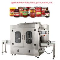 China 500ml Mango Pickle Bottle Filling Machine , 10bottles/Min Piston Liquid Filling Machine for sale