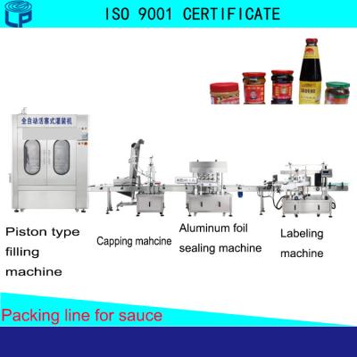 China 12 Nozzles Hot Sauce Bottling Equipment , 10bottles/Min Pneumatic Piston Filler for sale