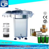 China 200W 50cans/Min Bottle Accumulation Table Rotating Unscrambler for sale