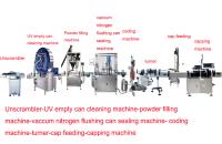 China SS304 UV Sterilization Machine , 30cans/Min Uv Light Disinfection Machine for sale