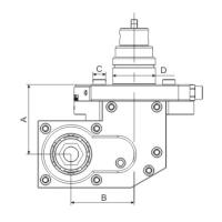 China High Accuracy BMT Tool Holder / Gear Hobbina Driven Tool Holder Power For CNC Lathe for sale