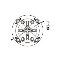China SY-ER019 D100 Vertical Mounted Manual Chuck For CNC Machine Tools / Inspection Tables for sale