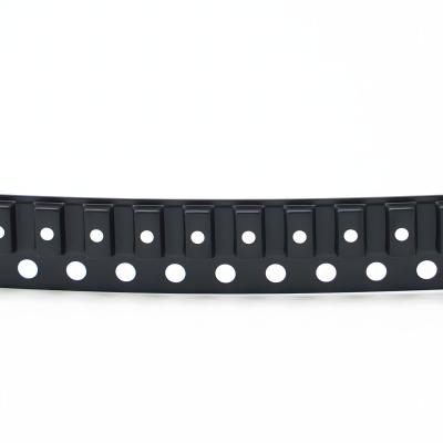 China PDFN 3*3 Carrier Tape For Compact IC Packaging With Black Anti Static PC+PS Material And 8mm Square Pocket Design for sale